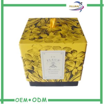 China Cajas de empaquetado de la vela decorativa del empaquetado comercial con la cinta en venta