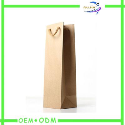 Cina Sacchetti della spesa della carta di Brown del vino, ODM di carta di lusso del sacchetto della spesa \ OEM in vendita