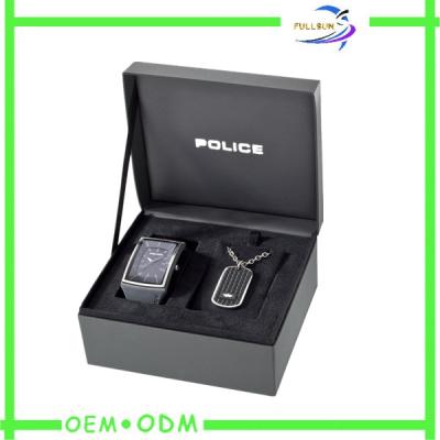 Cina Contenitore di orologio di lusso su ordinazione che imballa cartone grigio, contenitore di regalo per un orologio in vendita