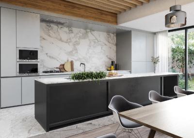Cina Microonda di 80CM dentro gli armadi da cucina europei moderni di stile dell'isola in vendita