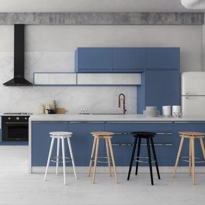 Cina personalizzi la mobilia dell'armadio da cucina con il fondo a 8 pollici dell'armadio da cucina di bois moderne dell'en di cucina del controsoffitto del quarzo in vendita