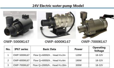 Κίνα Συνεχές ρεύμα 18V σε 32V 8500 αυτοκίνητη ηλεκτρική υδραντλία φορτηγών Χ προς πώληση