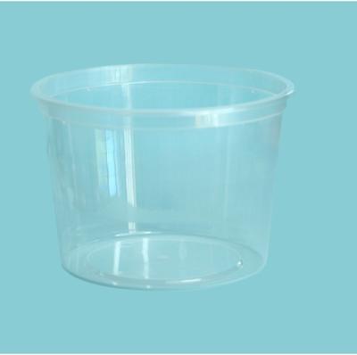 Injection Molding Lid Food Grade PP 500ml Ice Cream Bucket Plastic Yogurt