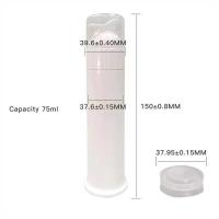 Quality Custom Color 75ml Toothpaste Plastic Tubes Airless Pump Bottle for Viscous Material for sale