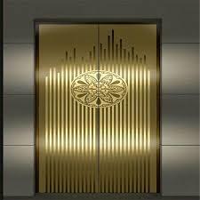 China ASTM Standard Etched Patterned SS Steel Door Lift Elevator Panel For Architectural for sale