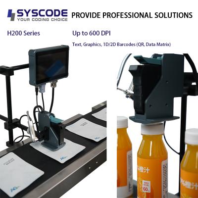 China Syscode H200 Imprime datos variables a través de Ethernet, perfecto para líneas de producción de alimentos, farmacéuticos y cosméticos, fácil de integrar y operar. en venta