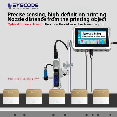 China Syscode H200 High-Performance Thermal Inkjet Coder - Compatibel met water/solvent/UV-inkten, ondersteunt variabele gegevensafdruk, 200 m/min hogesnelheidsafdruk Te koop