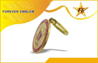 Cina Metallo molle Keychains promozionale Cloisonne/dello smalto con l'anello e le catene di spaccatura in vendita