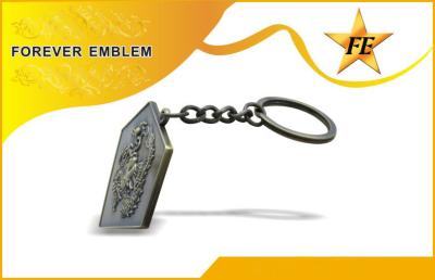 Cina Il cadmio basso Keychains promozionale in lega di zinco/anello portachiavi con progetta in vendita
