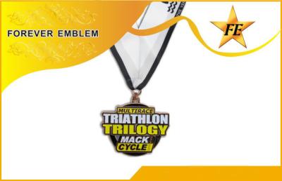 China Kupferne Sport-Bronzemedaille/Metallmedaille mit weichem Email-Farbton zu verkaufen