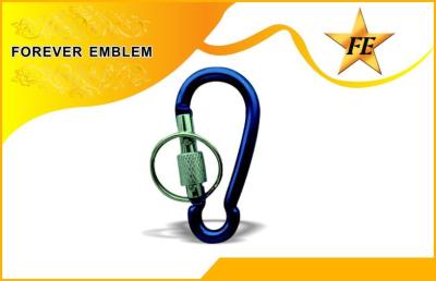 Cina 50mm colorati Carabiner, gancio di Carabiner, Carabiner Keychain con l'anello portachiavi in vendita