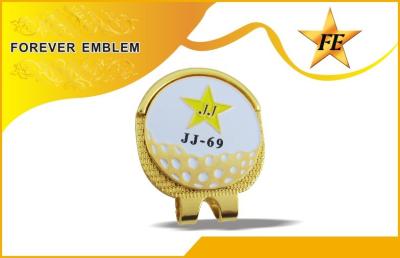 Cina La clip brillante del cappello del golf di doratura personalizza lo smalto molle con il cliente in vendita