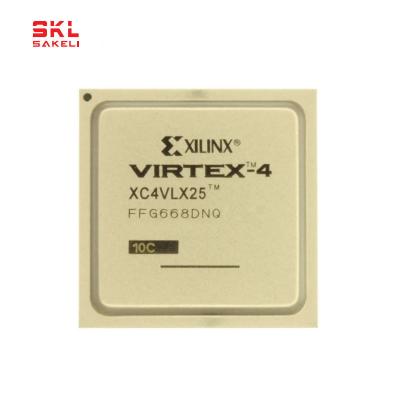 中国 XC4VLX25-10FFG668Cプログラム可能なICの破片668-FCBGAのパッケージの有効な埋め込まれたFPGAsデジタル信号処理 販売のため