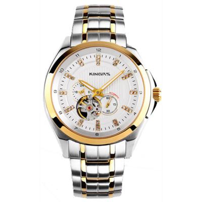 Cina OEM automatico meccanico dell'orologio degli uomini di scheletro dell'acciaio inossidabile in vendita
