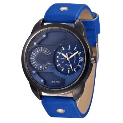 Cina L'orologio rotondo della lega di grande dimensione, progetta l'orologio per il cliente di modo genuino materiale del movimento del Giappone della cinghia di cuoio del metallo, OEM in vendita