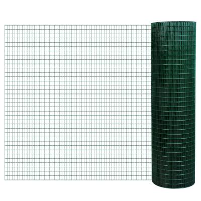 China Suministro de fábrica 1" x 1" Verde o Negro Color Pvc recubierto de malla de alambre soldado de vinilo recubierto de red para vallas en venta