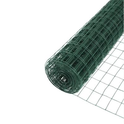 China Suministro de fábrica 1" x 1" Verde o Negro Color Pvc recubierto de malla de alambre soldado de vinilo recubierto de red para vallas en venta