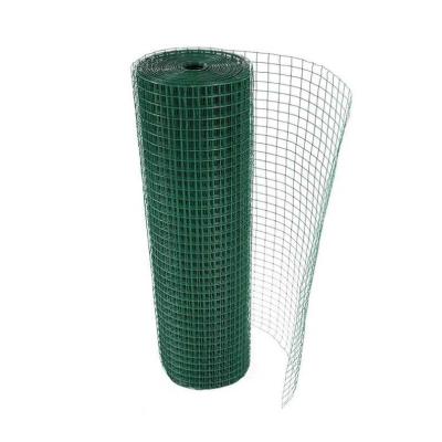 China Suministro de fábrica 1" x 1" Verde o Negro Color Pvc recubierto de malla de alambre soldado de vinilo recubierto de red para vallas en venta