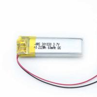 China Bluetooth MSDS 3.7V 60mAh Polymer Battery Pack 1C Discharge for sale