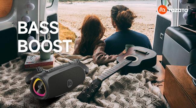 TAZATA BOOMBLAST MINI Bluetooth speaker side view