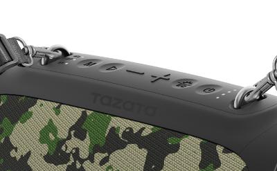 TAZATA BOOMBLAST MINI speaker detail showing silicone protection
