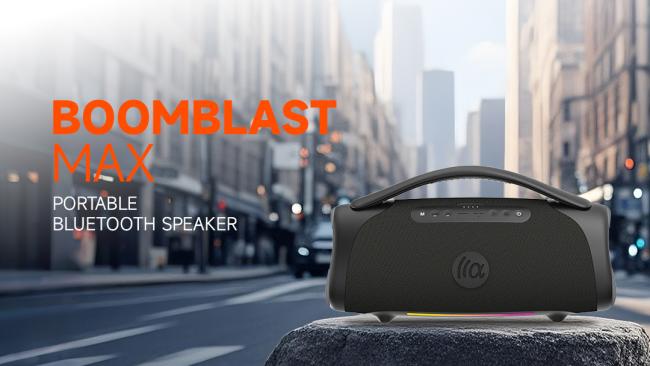 TAZATA BOOMBLAST MAX Bluetooth speaker front view