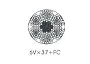 中国 三角の繊維は鋼線ロープ 6V X 37/18mm - 60mm に電流を通しました 販売のため