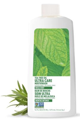 China 473ML Natural Tea Tree Oil Oral Mouthwash Mega Mint Freshens Breath Mouth Rinse for sale