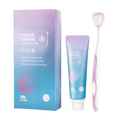 China Tongue Cleaning Kit Gel And Brush Fresh Breath Oral Care Kit Maintain Oral Health for sale