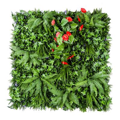 Cina Pannello verticale 45mm del cespuglio delle pareti verdi artificiali della siepe verde scuro per la decorazione del giardino in vendita