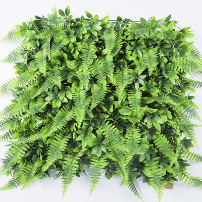 Cina Barriera verde di plastica artificiale decorativa tropicale del pannello di parete della pianta 4*25cm per il giardino in vendita