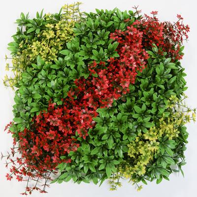 Cina Fogliame di plastica artificiale decorativo su misura del pannello 20mm della pianta delle pareti verdi per la siepe in vendita