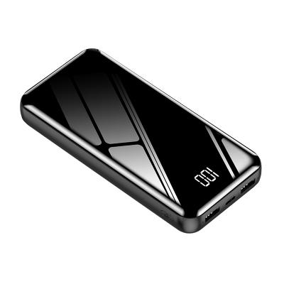 Cina Come With Line 3 Output + 1 Input Bulit Wholesale Dual Cables Slim LED Display Power Bank 20000mah in vendita