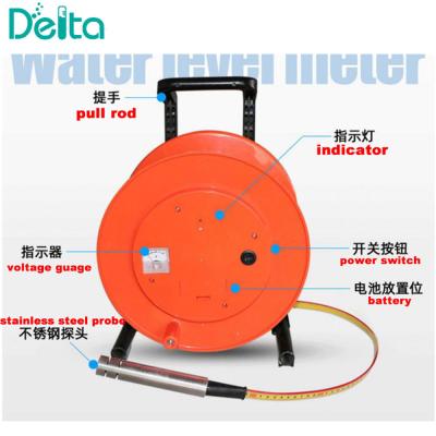 China 500m Flexible Level Measuring Instrument Deep Well Meter Depth Level Meter Water Level Sensor for sale
