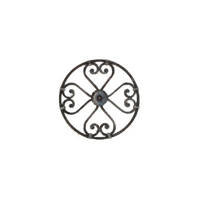 China Wrought Iron Rosette/Decorative wrought iron/Wrought iron ornament/Wrought iron flower pan for sale