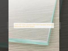 12mm 1/2“ 두꺼운 낮은 철 맑은 LED 프레임 없는 템퍼드 발루스트라드 유리 스피고트