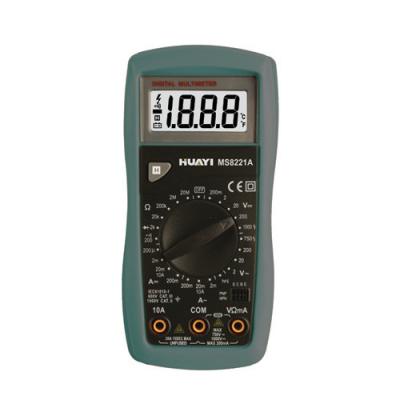 Mini Size V A MS8221 Series Manual Range Digital Multimeter with Continuity