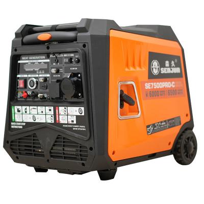 Cina Generatore portatile a benzina a tensione nominale 230V SE7500PRO-C per fabbisogni di energia esterna in vendita