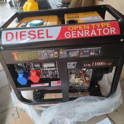 Household 220V 60HZ V-twinL-single 4-cycle Diesel Generator 6/8/10kW with 120KG