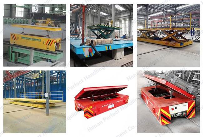 Utility Material Transfer Trolley Combined with Hydraulic Lifting Platform