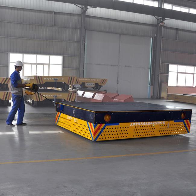 trackless transfer flat cart for casting factory