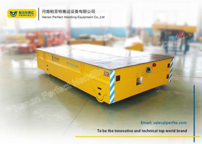 China Bateria de armazenamento elétrica amarela de 30 toneladas do carro de transferência do trole/trilho do reboque à venda