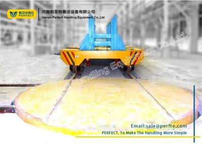 Cina Carrello Turnplate girato camion della ferrovia della piattaforma girevole di maneggio del materiale di industria siderurgica in vendita