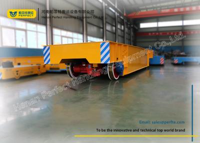 China Trole bonde amarelo de transferência do trilho para o transporte da fresa de aço, capacidade de carga de 60 T à venda