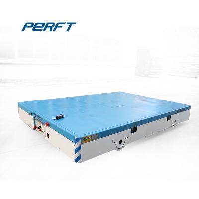 中国 ファイルされる産業のための自走式電池の移動のカートのプラットホームの電気ボギー 販売のため