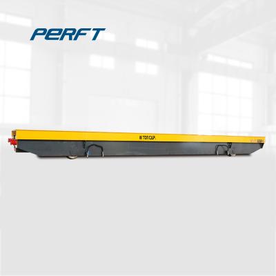 China Yellow Color Electric 10t Industrial Transfer Cart Heavy Load Battery Powered for sale