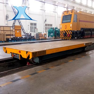 China Heat Resistant Steel Coil Transfer Trolley Battery Powered Flexible Work for sale
