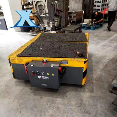 China 50t Battery Transfer Cart Free Turning Coil Pallet Motorized for sale