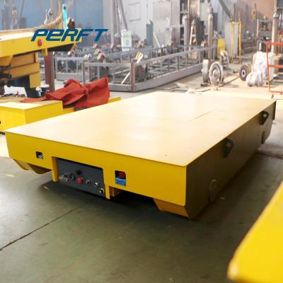 China 30T Rail Based Trolley Material Transfer Cart Flat Vehicle Trolley for sale