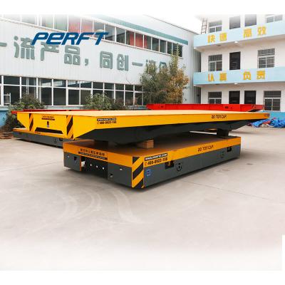 China 30T Battery Electric Transfer Cart Motorized Handling Carrier For Building Site for sale